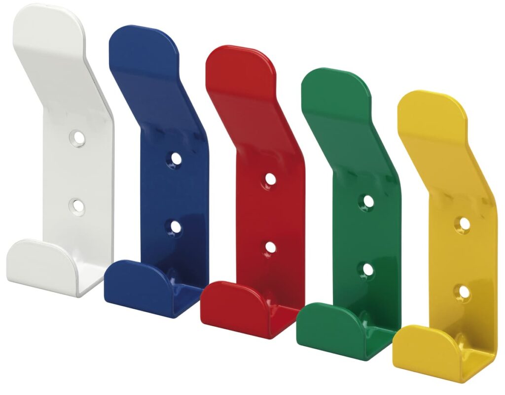 Bi-patères en acier de couleur - Devismes